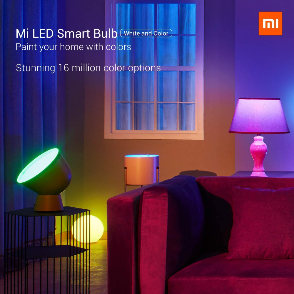 Buy Xiaomi MI Smart LED Bulb Colorful 800 Lumens 10W E27 -2Pack ...